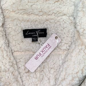 Love Tree | Jackets & Coats | Nwt Love Tree White Sherpa Vest | Poshmark